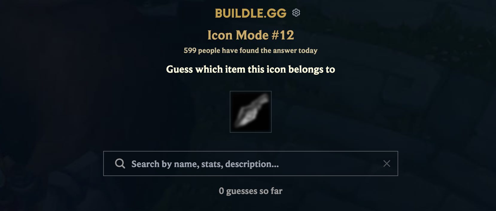 Buildle | Icon Mode | Daily League of Legends Puzzle